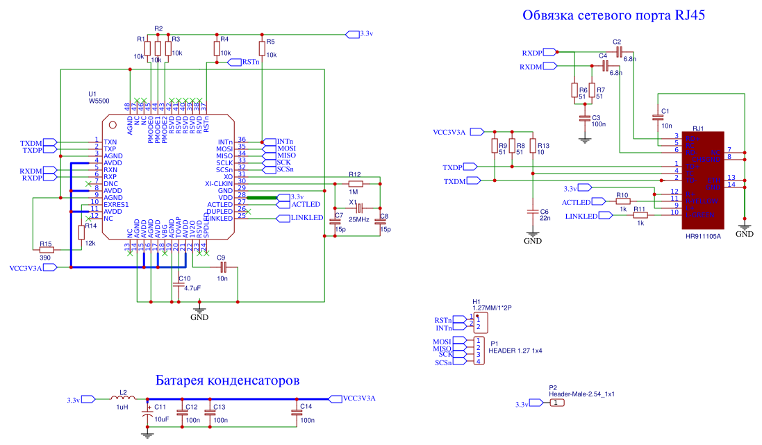 w5500+HR911105 Resources - EasyEDA