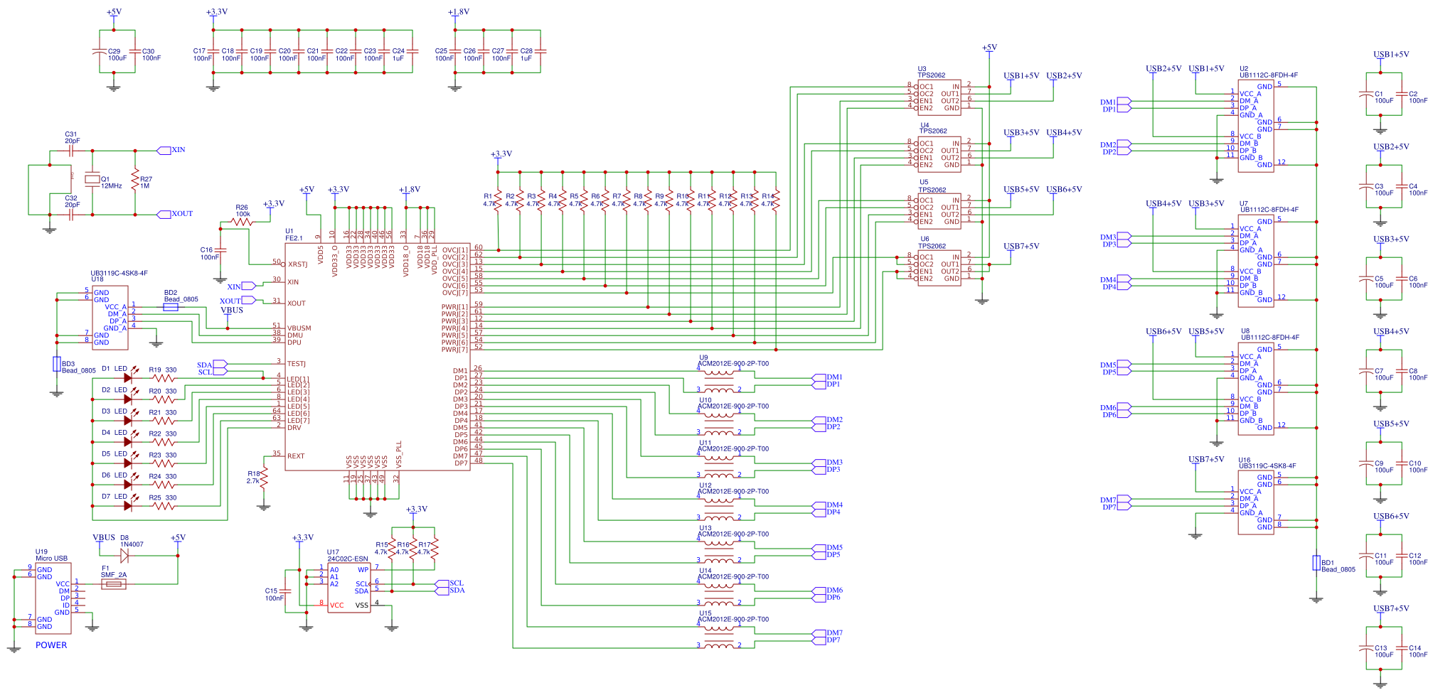 7usb hub Schematic_20160317 copy Resources - EasyEDA