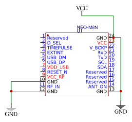NEO M8N PCB SCHEMATIC DESIGN Resources - EasyEDA