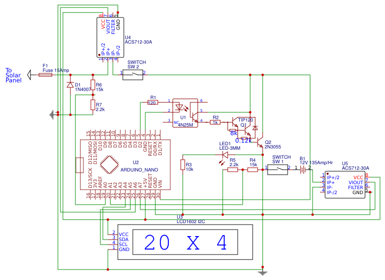 Arduino Solar Controller Resources - EasyEDA