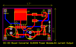 DC-DC Boost Converter XL6009 Power Module,4A current Output Resources - EasyEDA