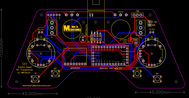 DIY Arduino based RC Transmitter Resources - EasyEDA