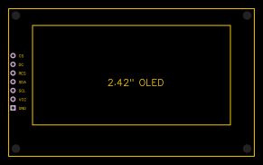 2.42" OLED 13009 SPI Resources - EasyEDA
