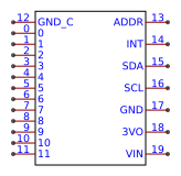 12-Key Capacitive Touch Sensor Breakout Resources - EasyEDA