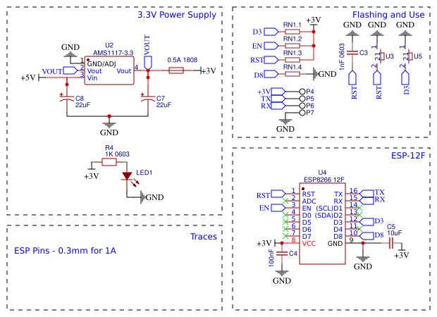 ESP12F Base Resources - EasyEDA