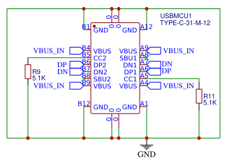 USB Type-C with PD Resistors Resources - EasyEDA