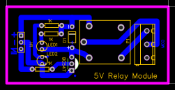 PCB_5volts single relay module_4 Resources - EasyEDA