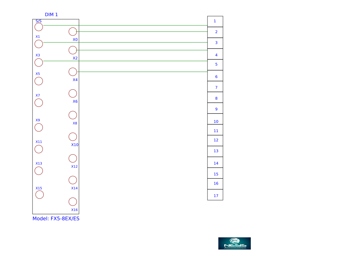 Diagrama PLC FX5-8EX/ES Resources - EasyEDA