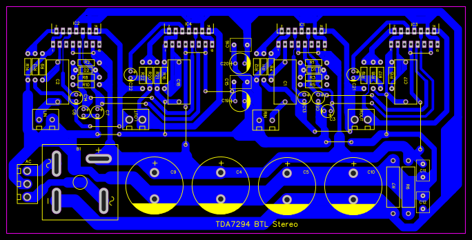 TDA7294 Stereo. Resources - EasyEDA