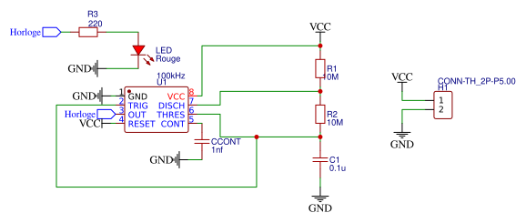 Astable NE555 Resources - EasyEDA
