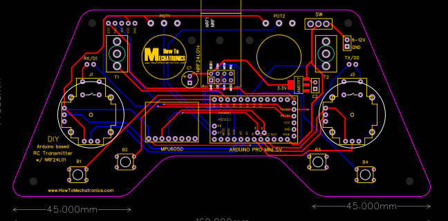 DIY Arduino based RC Transmitter v3 Resources - EasyEDA