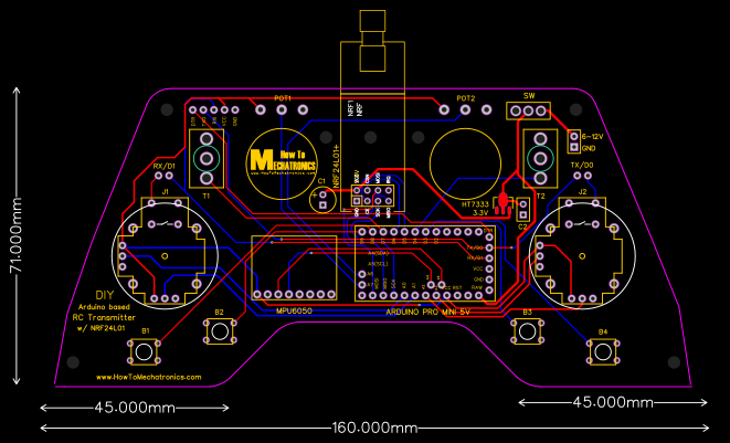 DIY Arduino based RC Transmitter v2 Resources - EasyEDA