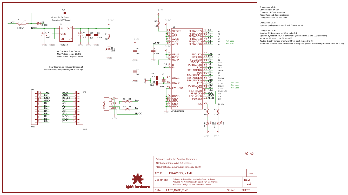 Arduino Pro Micro Simba Master Documentation