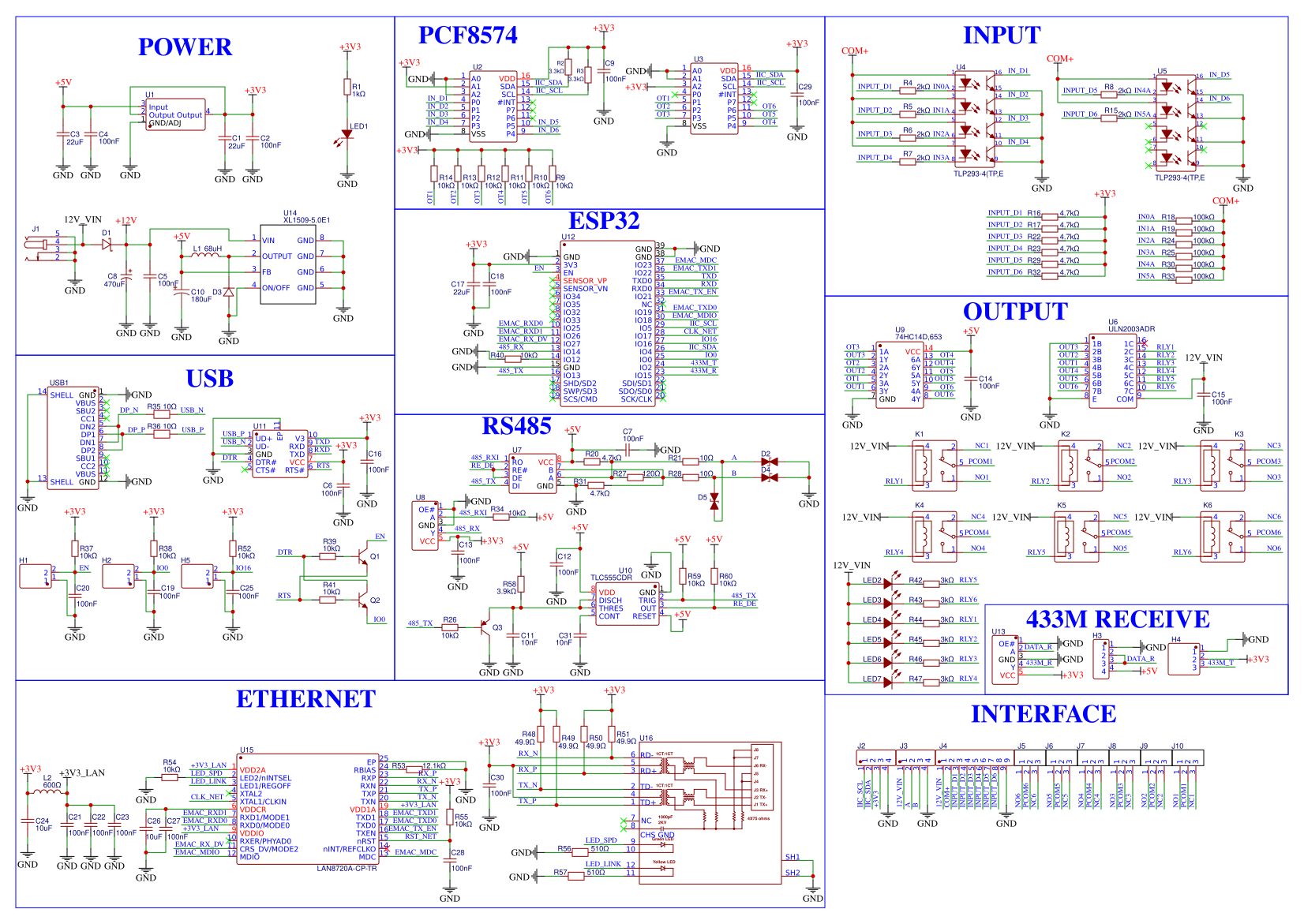 NH Relay Modbus Resources - EasyEDA