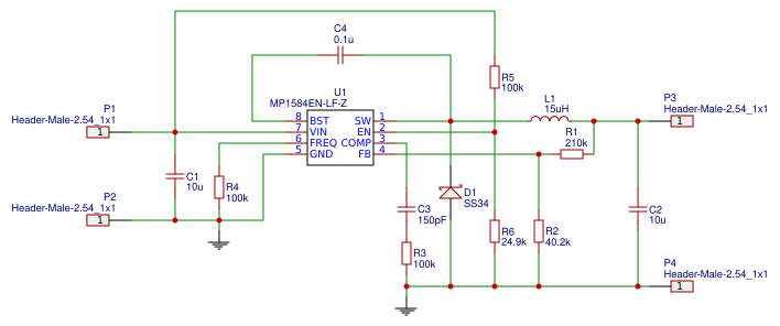 Mp1584 DC DC SCHEMATIC 5V 0603 Resources - EasyEDA