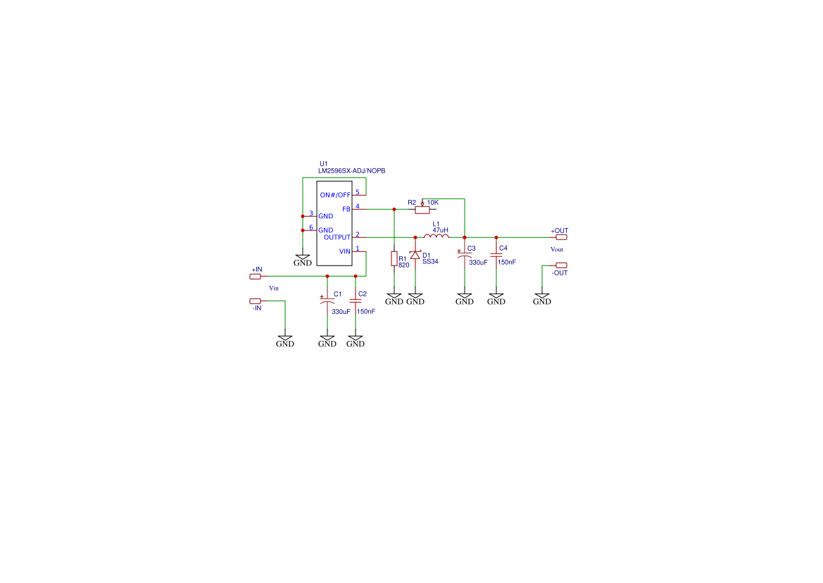 LM2596S Module Schematic Resources - EasyEDA