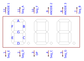 0.28 inch 3 digit 7 segment LED Resources - EasyEDA