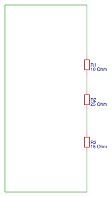 Schema met 3 weerstanden Resources - EasyEDA