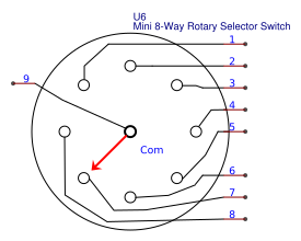 Mini 8-Way Rotary Selector Switch - SP8T (ADAFRUIT) Resources - EasyEDA