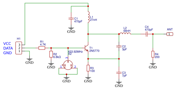 433MHz Transmitter Schematic Resources - EasyEDA