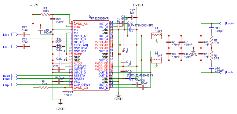 TPA3255 Mono Resources - EasyEDA