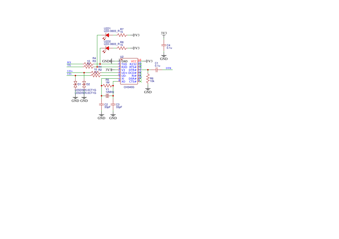 Sch Ch340 Module Resources Easyeda