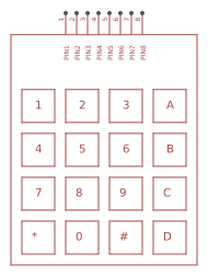 4x4 Matrix Keypad Module Resources - EasyEDA