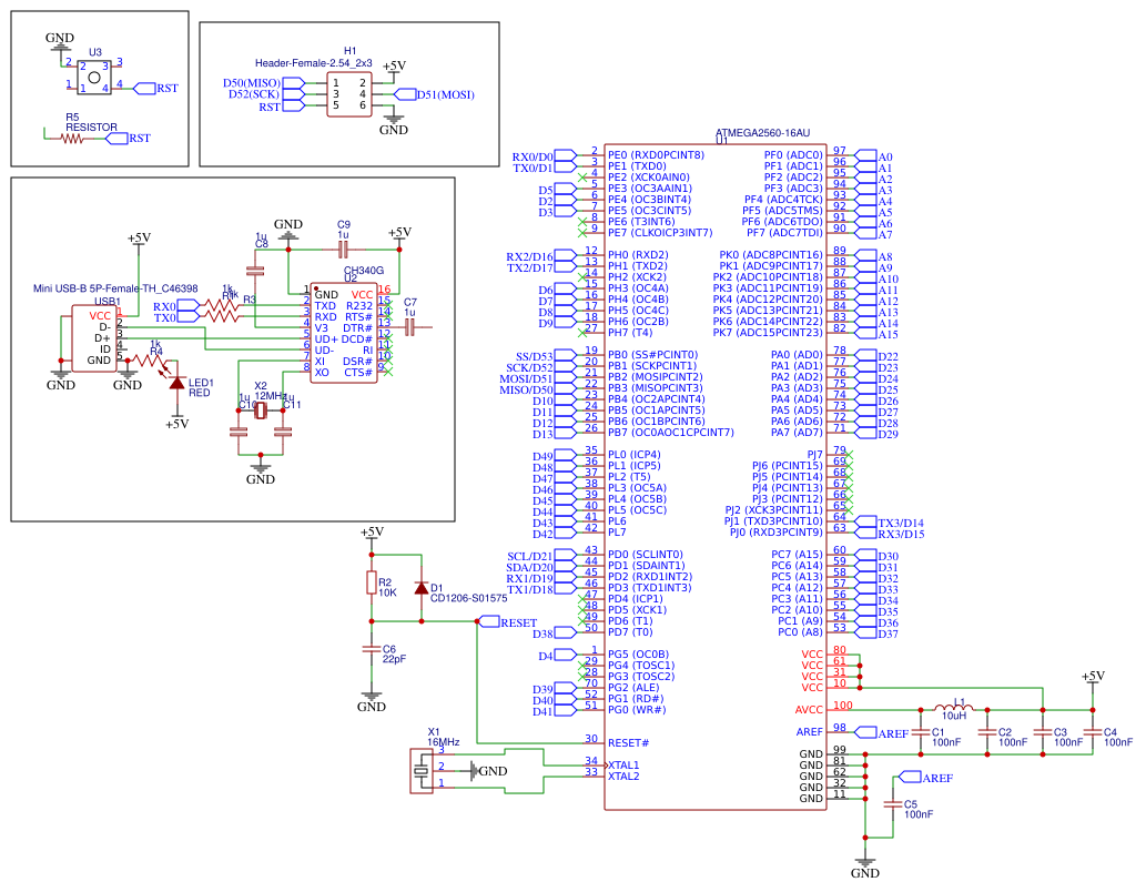 ArduinoMega Resources - EasyEDA