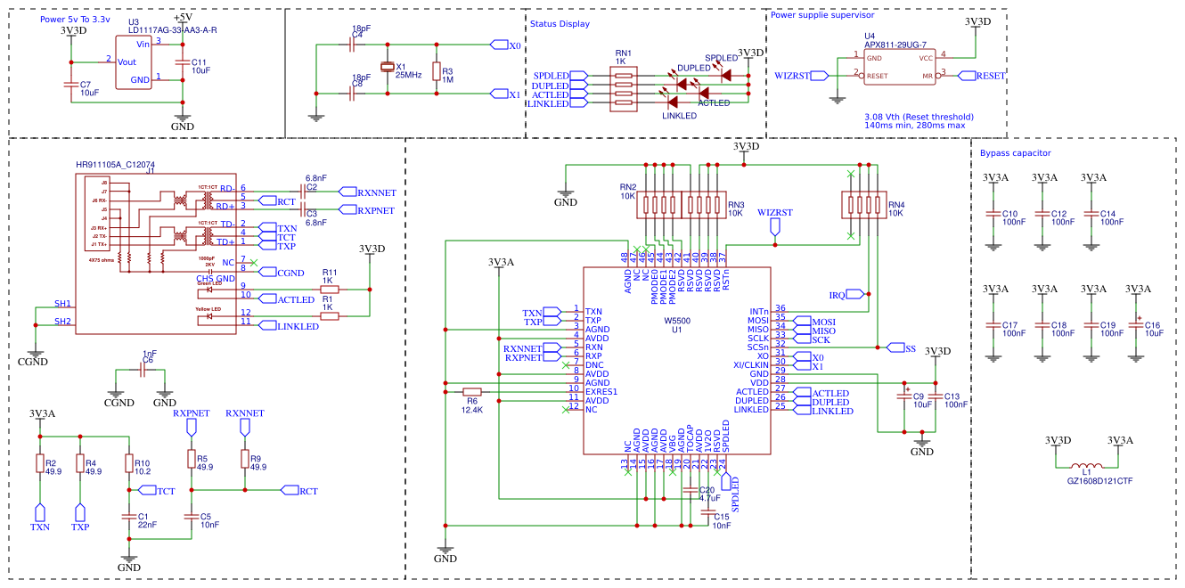 Ethernet w5500 Resources - EasyEDA