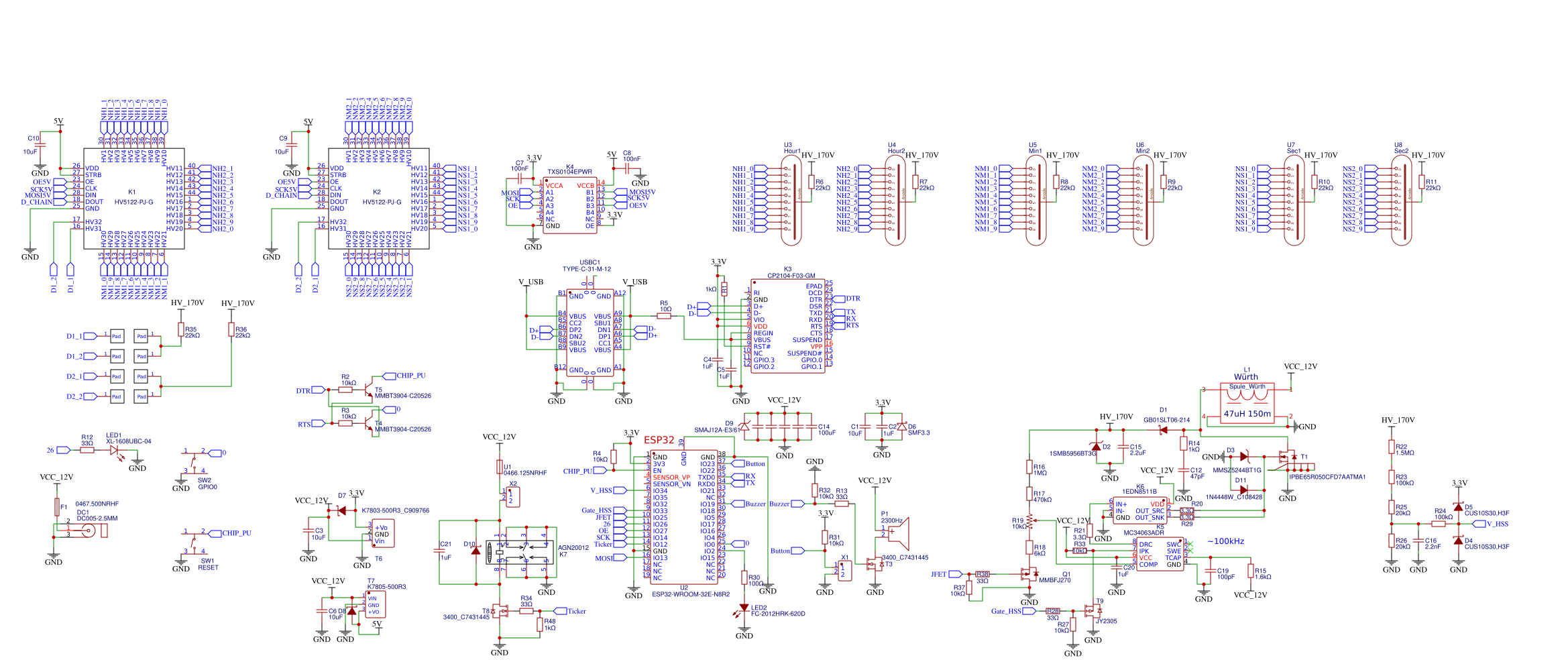 Nixie Clock copy Resources - EasyEDA