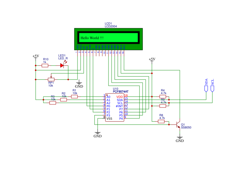 LCD_I2C Resources - EasyEDA