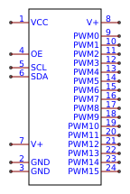 PCA9685 MODULE (I2C TO 16 PWM) COPY Resources - EasyEDA