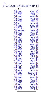 VHDCI 68Pin Connector Resources - EasyEDA
