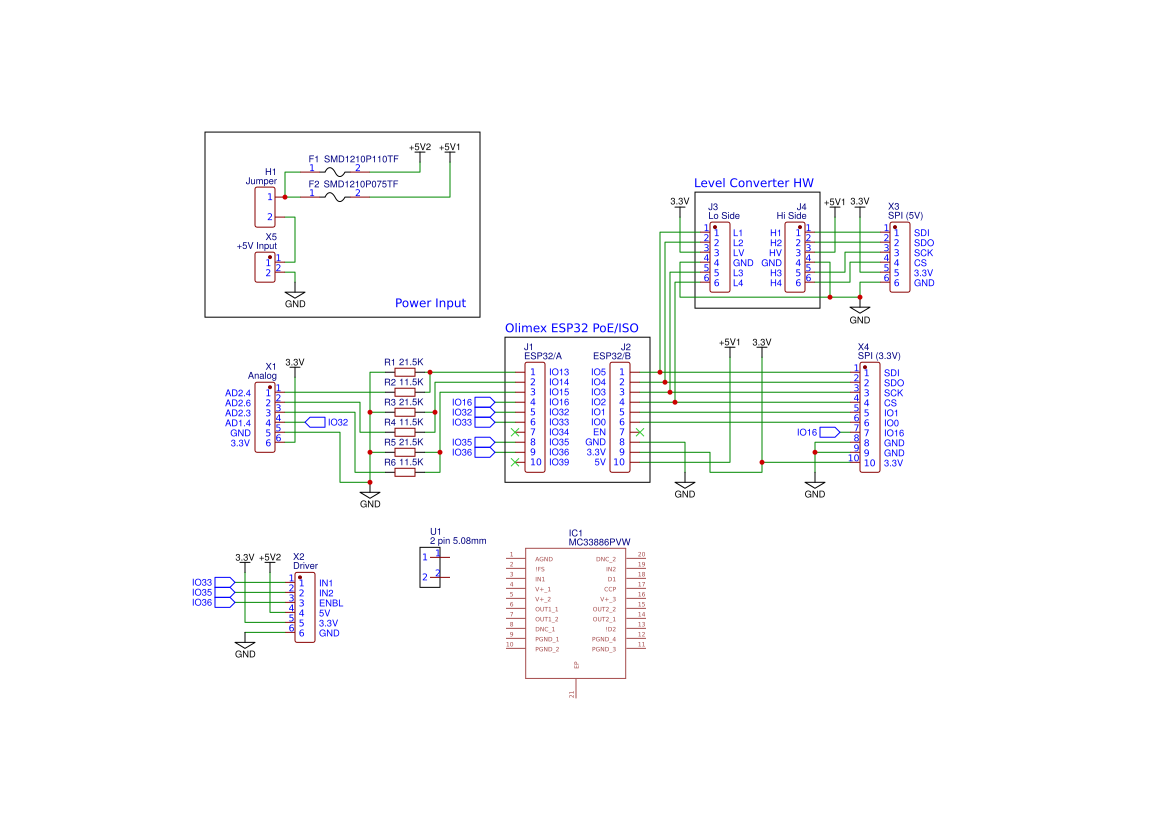 SCH_Single MC33886 Motor Driver Resources - EasyEDA