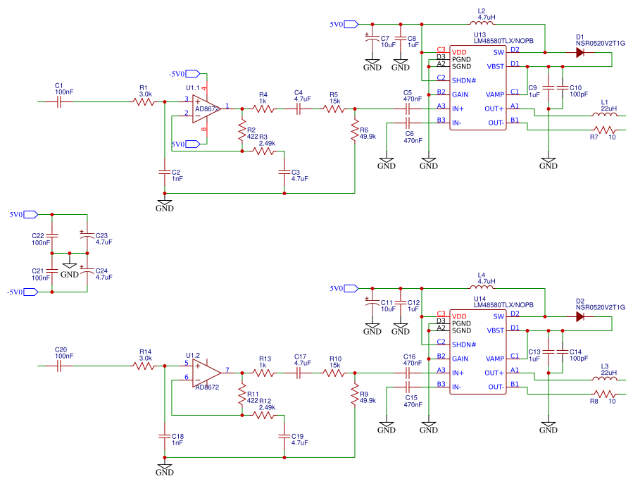 Piezo Amp Resources - EasyEDA