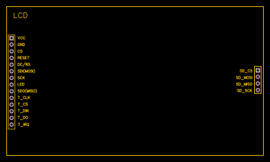 LCD 3.5 480X320 ILI9488 SPI Resources - EasyEDA