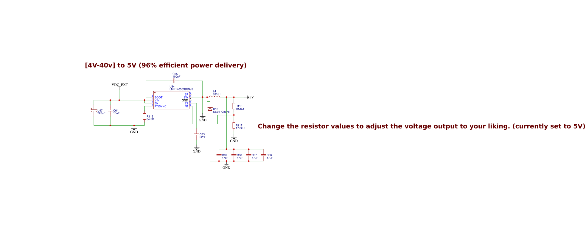 LMR14050SDDAR 5V Power Delivery Resources - EasyEDA