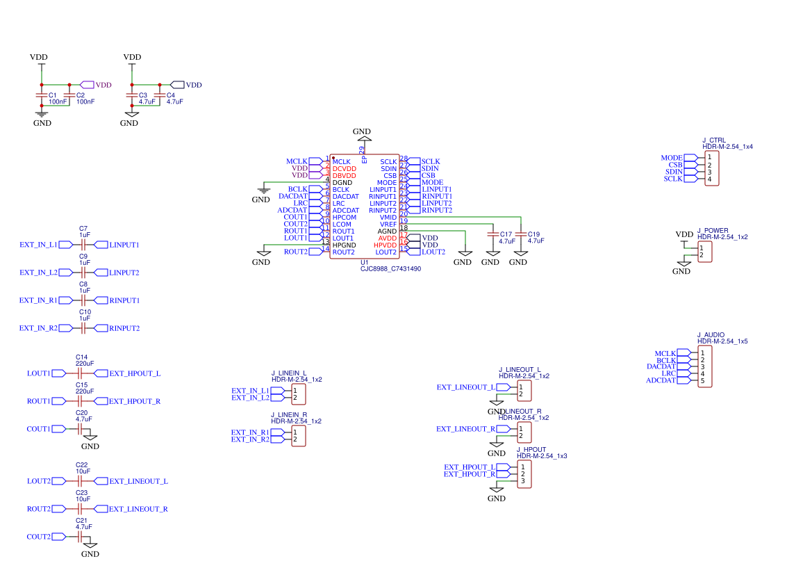 Module_AudioInterface_WM8988 Resources - EasyEDA