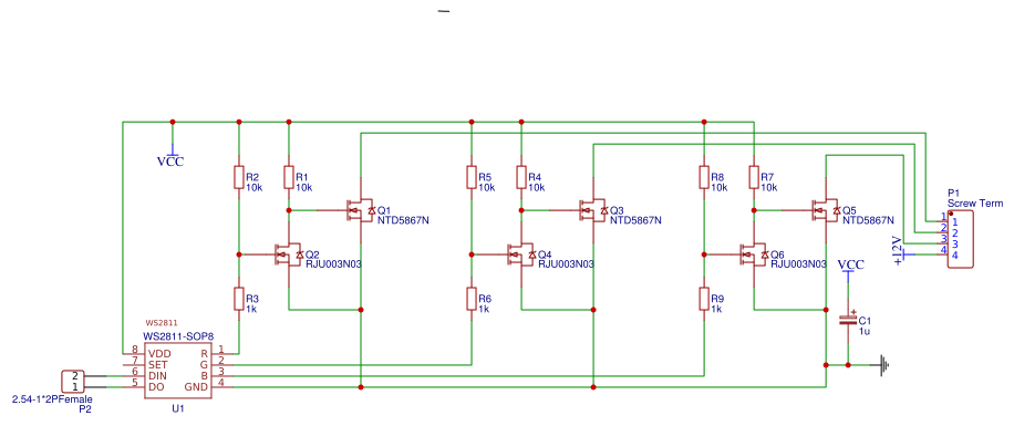 RGB WS2811 mosfet Resources - EasyEDA