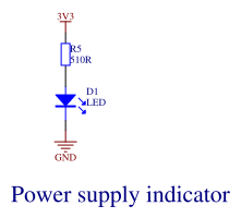 STM32F407 Dev Board - Power supply indicator Resources - EasyEDA