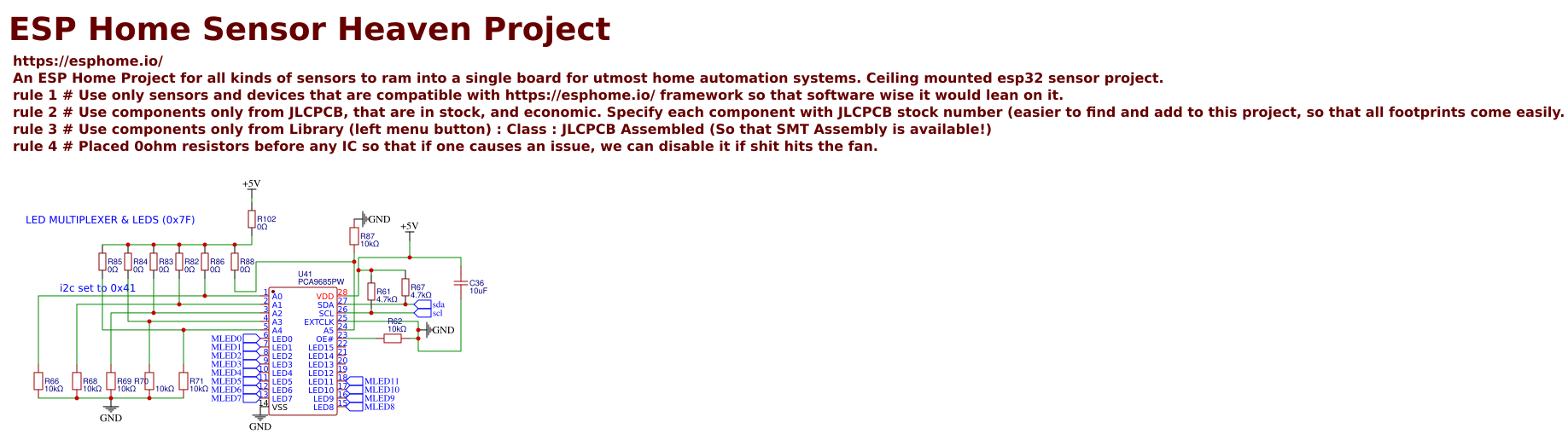 PCA9685PW LED Multiplexer : Led Driver Resources - EasyEDA
