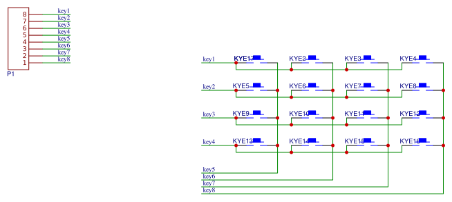 matrix keyboard 4x4 Resources - EasyEDA