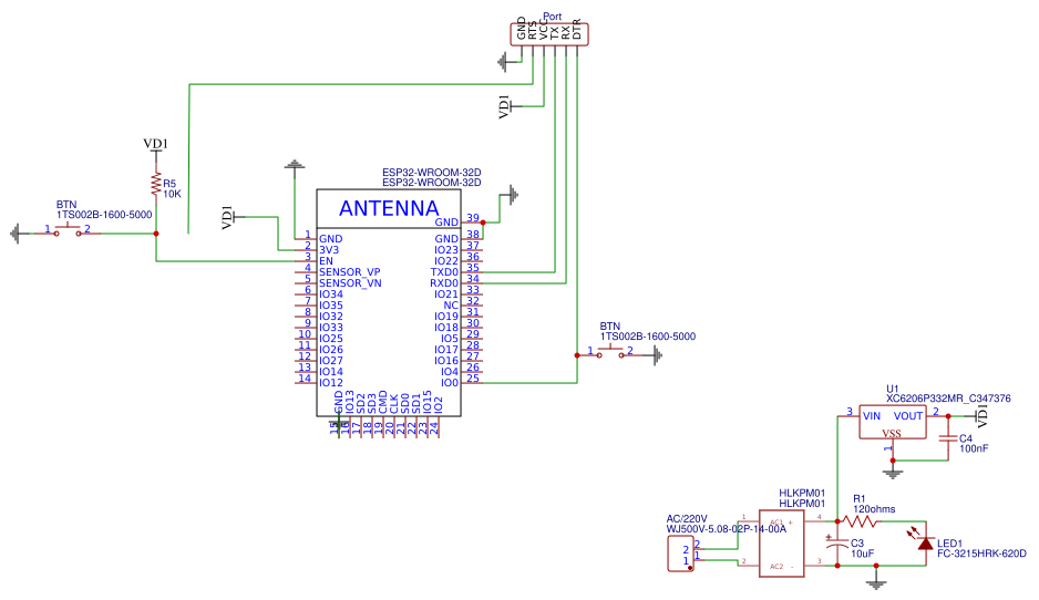 esp32 minimum Resources - EasyEDA