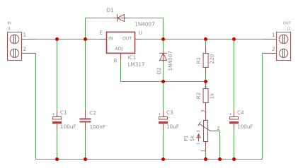 variable power supply with lm317 Resources - EasyEDA