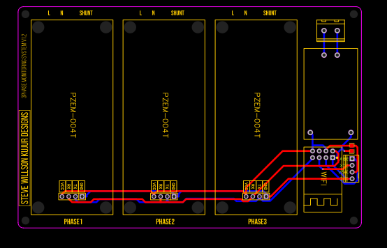 PCB_3 Phase Monitor Big PCB Resources - EasyEDA