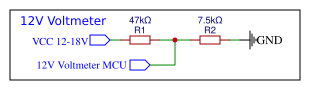 12V voltmeter (3.3v pin) Resources - EasyEDA