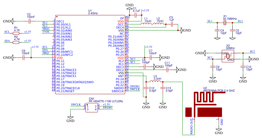 nRF52832_base Resources - EasyEDA