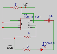 Simple LED Blinker using 555 Timer IC Resources - EasyEDA