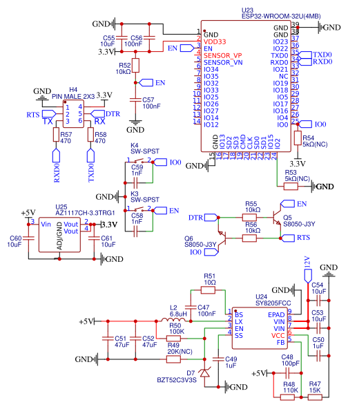 ESP32 MINSYS 01 Resources - EasyEDA