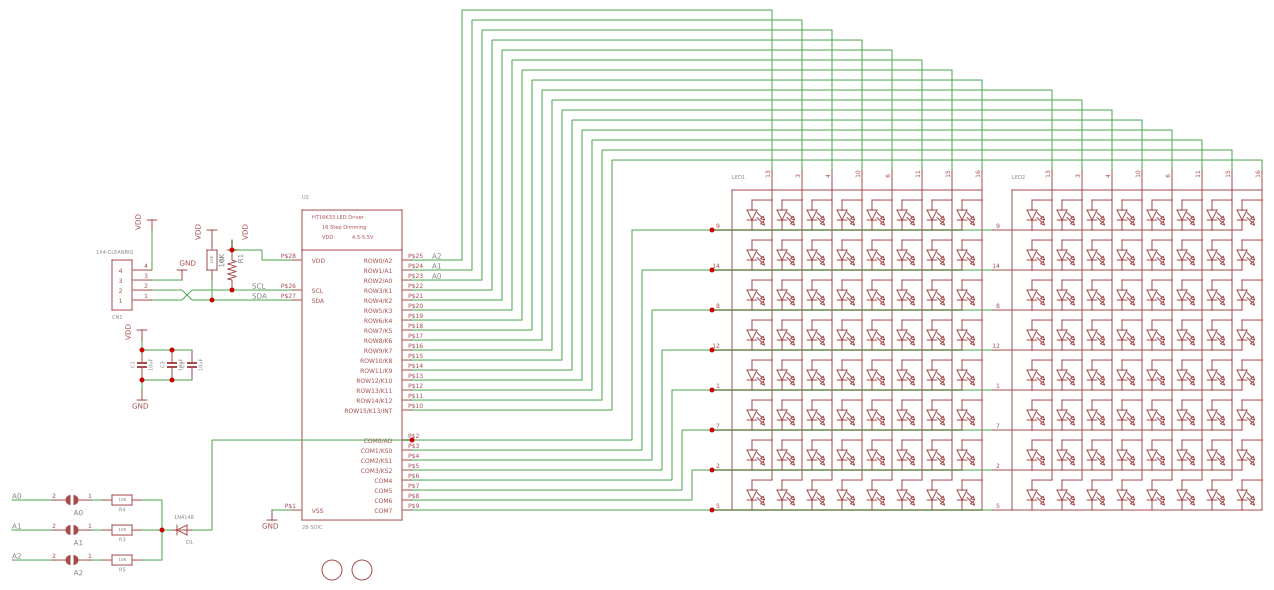 LED Backpack HT16K33 Resources - EasyEDA